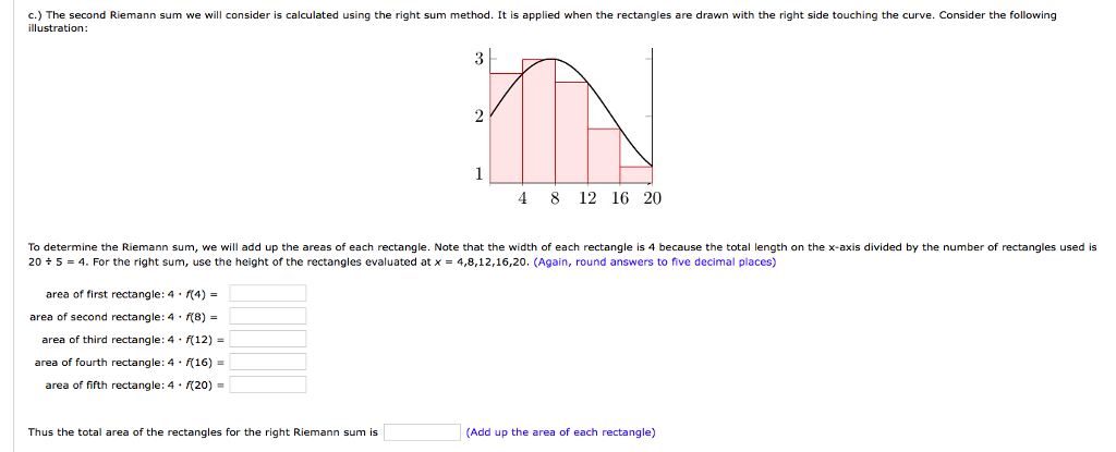 Solved A Riemann sum is a process in which rectangles are | Chegg.com