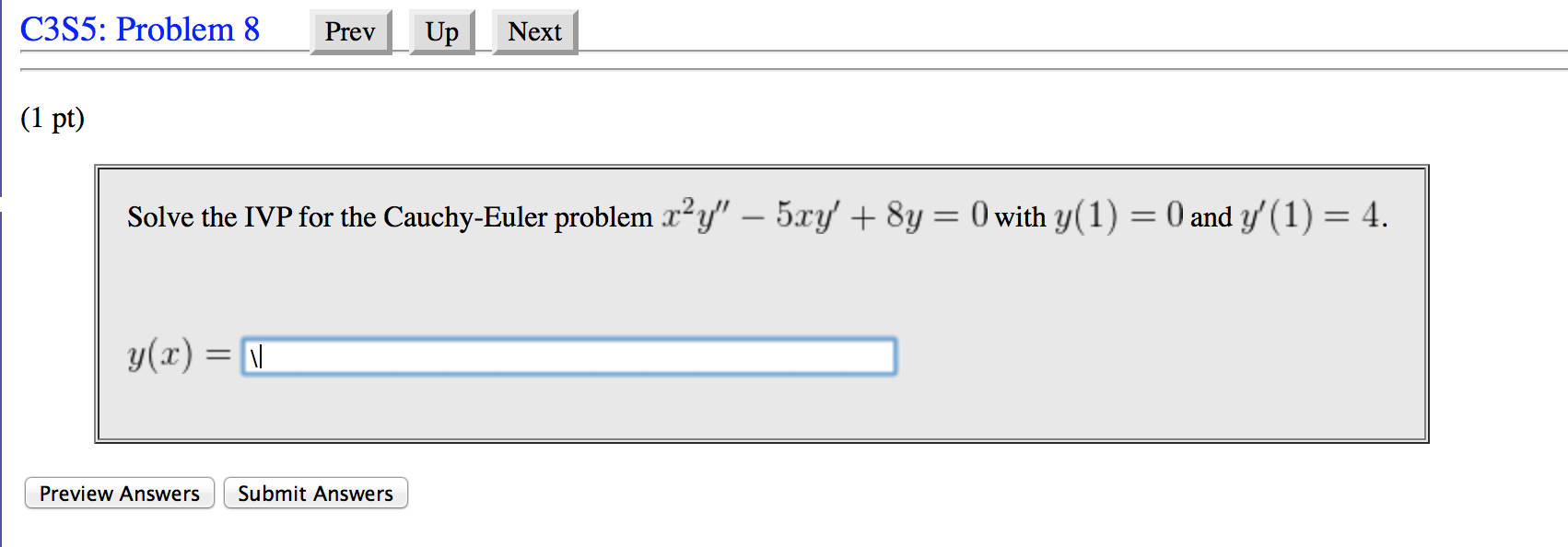 Solved Solve the IVP for the Cauchy-Euler problem X2y" - | Chegg.com