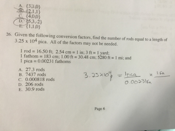 Solved Given the following conversion factors, find the | Chegg.com