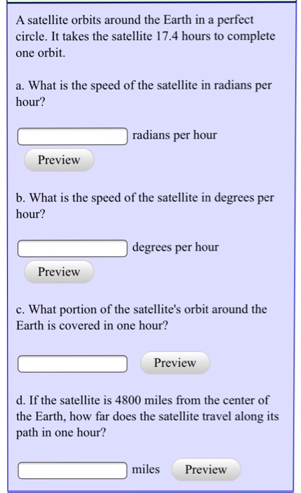 Solved A satellite orbits around the Earth in a perfect | Chegg.com