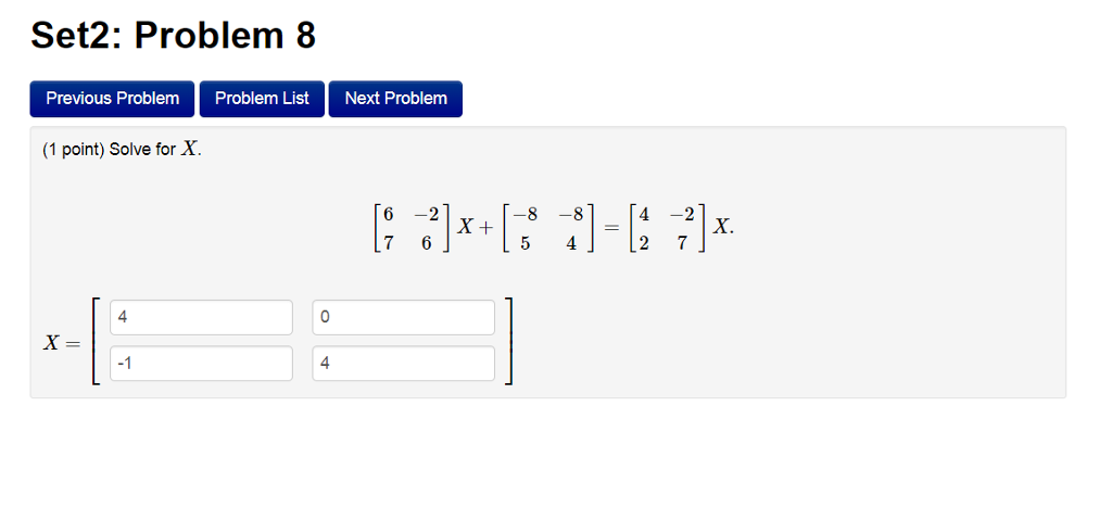 Solved Set2 Problem 8 Previous Problem Problem List Next