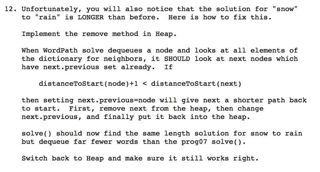 public boolean remove (Object o) { // Get the | Chegg.com