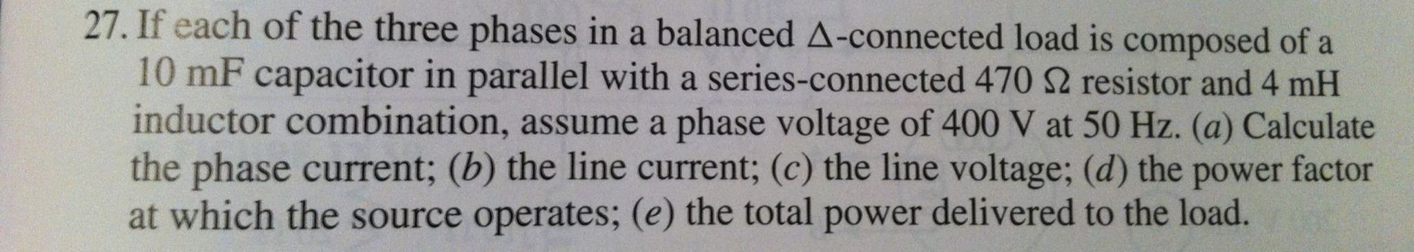 Solved If each of the three phases in a balanced -connected | Chegg.com