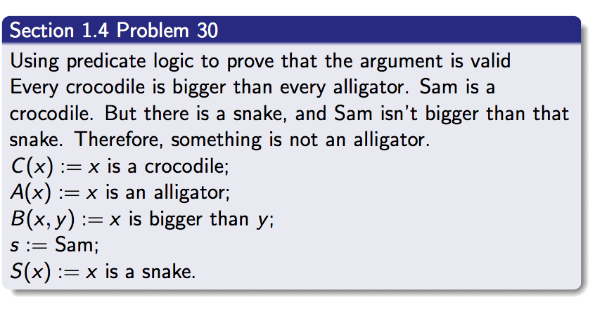 Solved Using Predicate Logic To Prove That The Argument Is