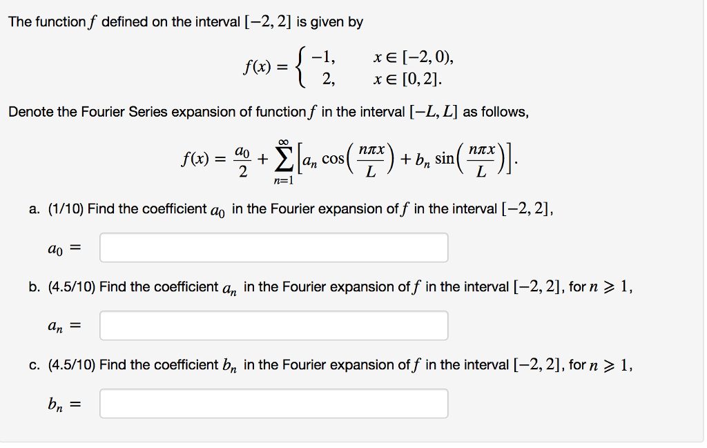 Solved The function f defined on the interval [-2, 2] is | Chegg.com