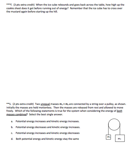 Solved Two unequal masses m_1