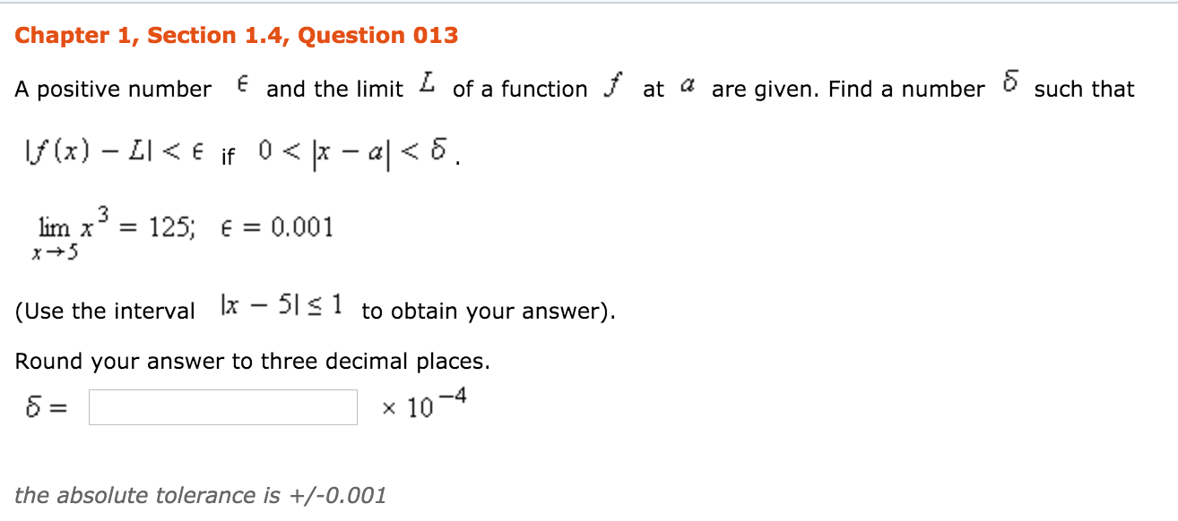 Solved A positive number epsilon and the limit L of a | Chegg.com