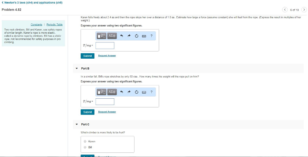 Solved Newton's 3 laws (ch4) and applications (ch5) Problem | Chegg.com