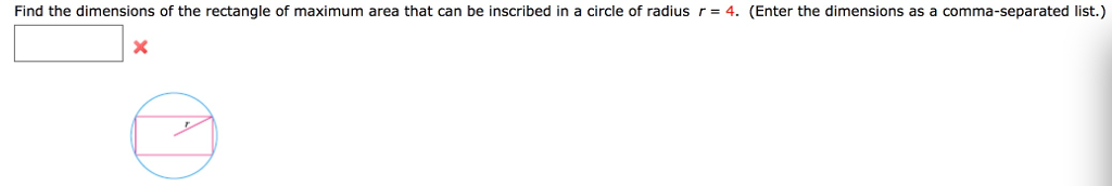 Solved Find the dimensions of the rectangle of maximum area | Chegg.com