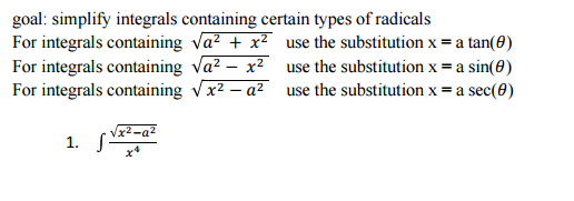 Solved Simplify integrals containing certain types of | Chegg.com