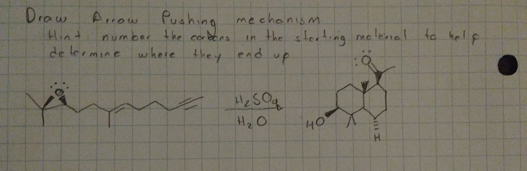 Solved Draw arrow pushing mechanism. hint: number the | Chegg.com