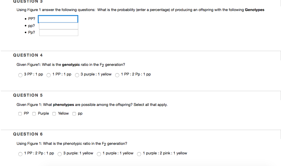 Solved Table 1: Genotypes and Phenotypes for Purple and | Chegg.com