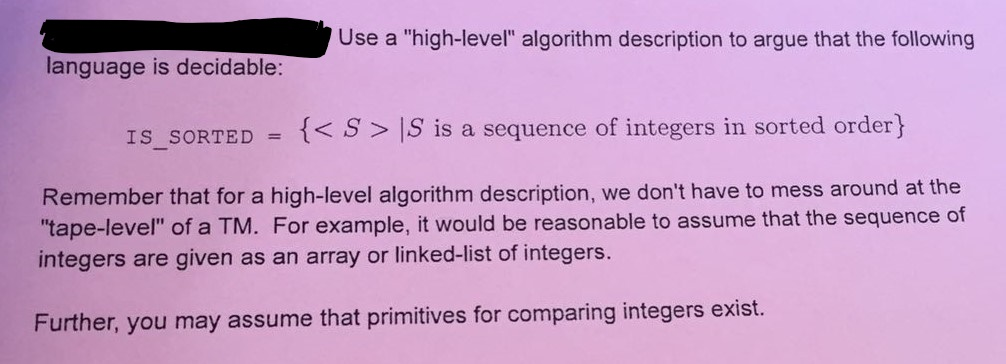 Solved Use A High Level Algorithm Description To Argue