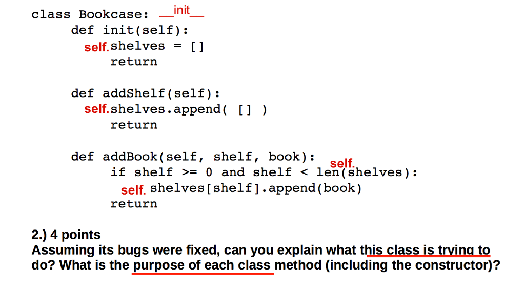 Solved What is this class trying to do? File books or count | Chegg.com