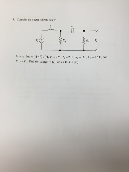 Solved Consider the circuit shown below. Assume iliac v_t | Chegg.com