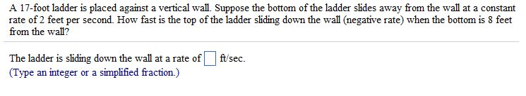 Solved A 17-foot ladder is placed against a vertical wall | Chegg.com