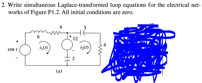 Solved 2. Write simultaneous Laplace-transformed loop | Chegg.com