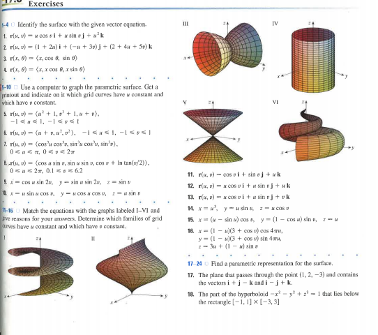 For #11-16 match the parameterization with the graph | Chegg.com