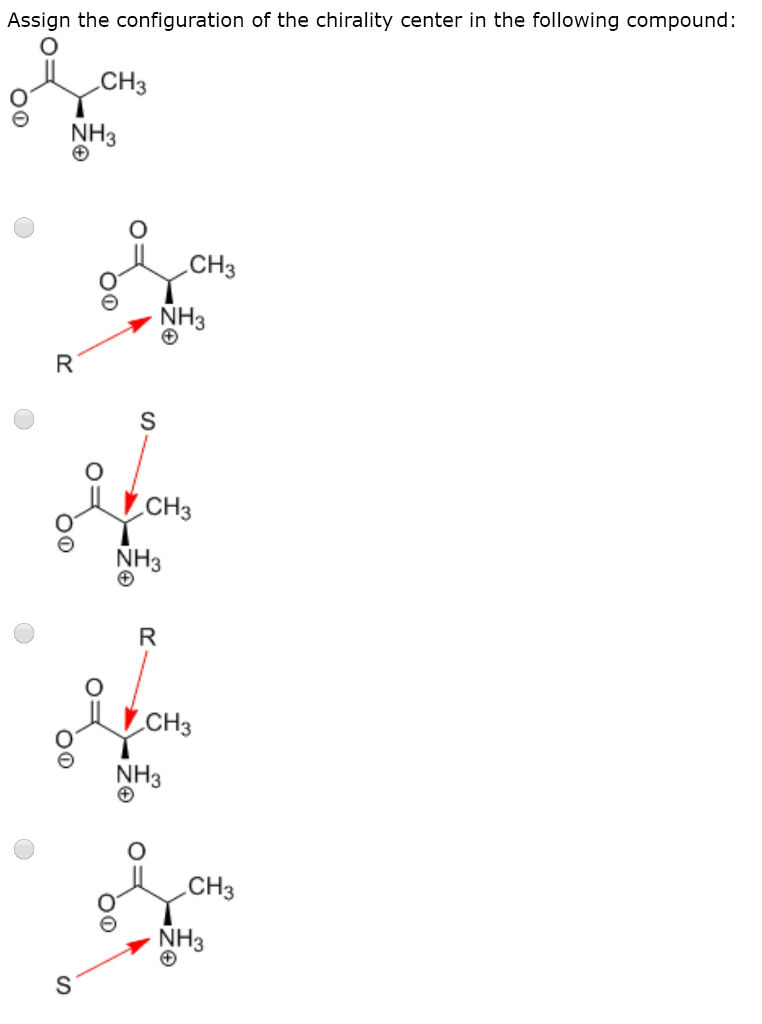 Solved Assign the configuration of the chirality center in | Chegg.com