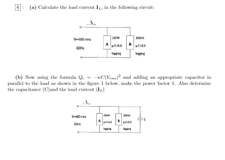 Solved Calculate the load current I_L, in the following | Chegg.com