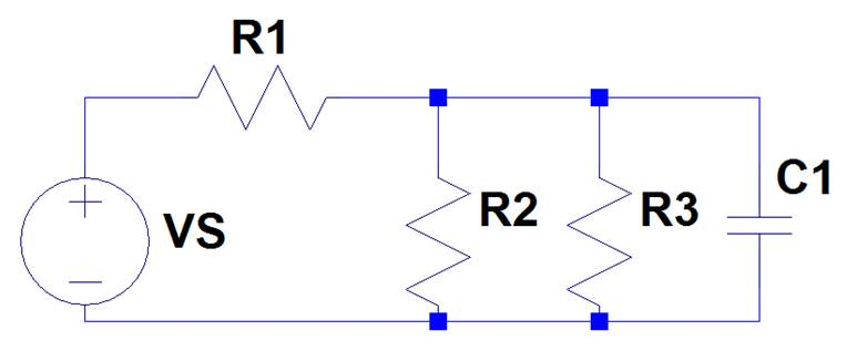Solved In the circuit, C1=7.6 uF, R1=8 k, R2=20 k, R3=5 k, | Chegg.com