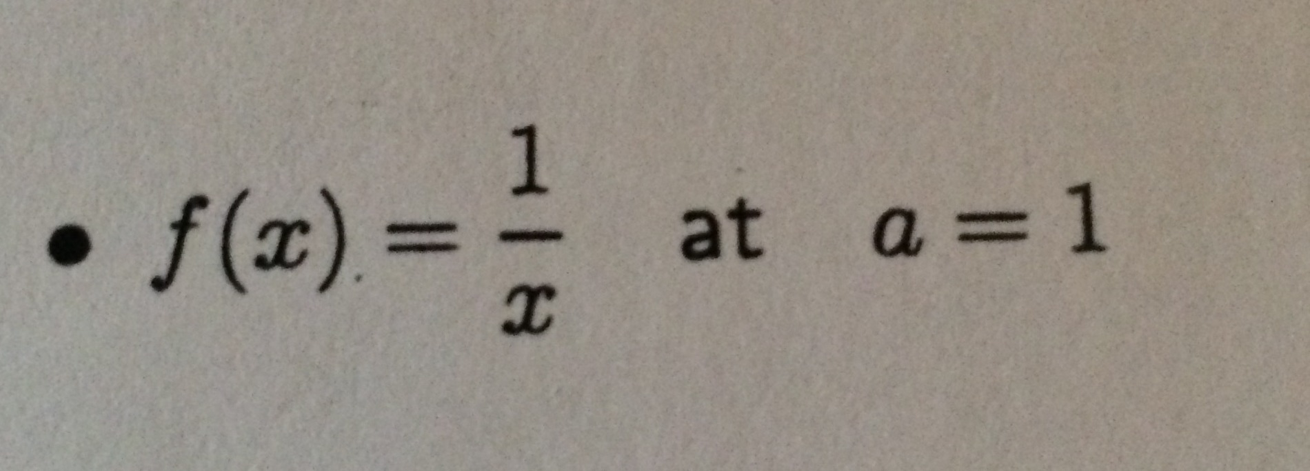 Solved Find the Taylor Series for the following function at | Chegg.com