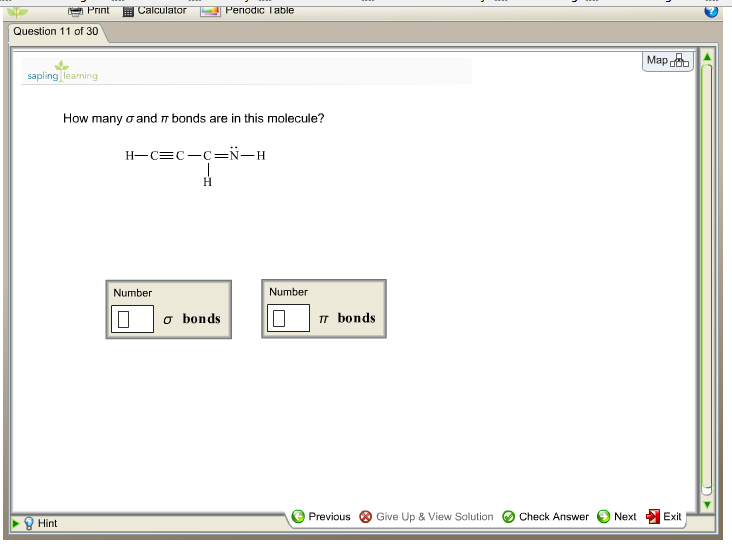 Solved Print alcula eriodIC la Question 11 of 30 Map A pling | Chegg.com