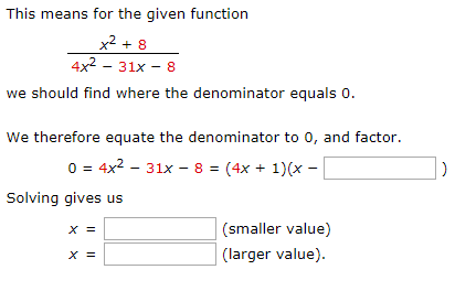Solved This means for the given function x28 4x2- 31x - 8 we | Chegg.com