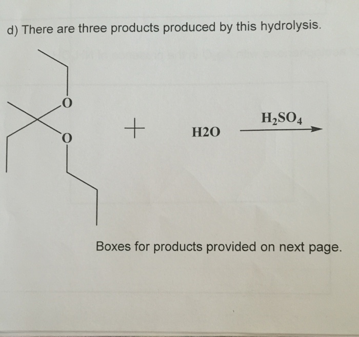 Solved d) There are three products produced by this | Chegg.com