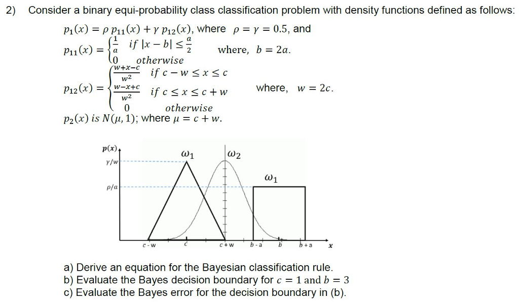 Consider a binary equip-probability class | Chegg.com