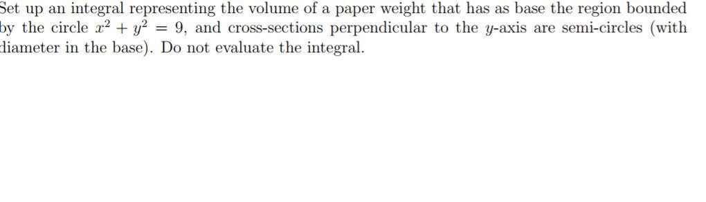 Solved Set Up An Integral Representing The Volume Of A Paper