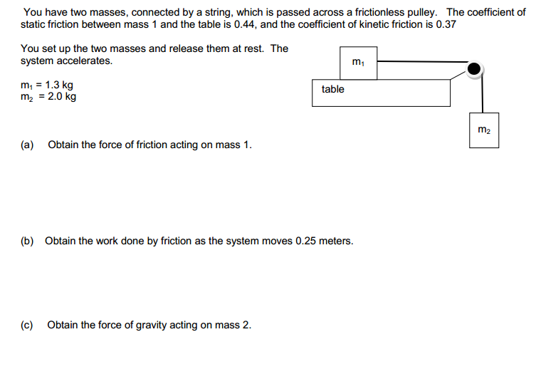 Solved Physics I qustion about forces and work | Chegg.com