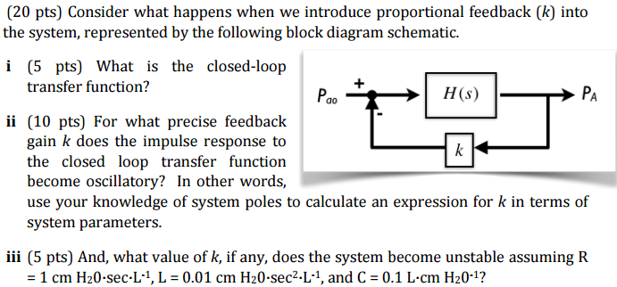 Solved Consider the simplified lung mechanics model | Chegg.com