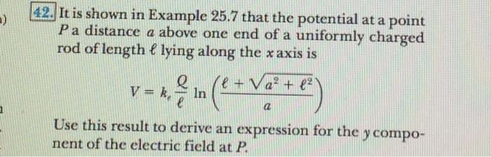 Solved It is shown in Example 25.7 that the potential at a | Chegg.com