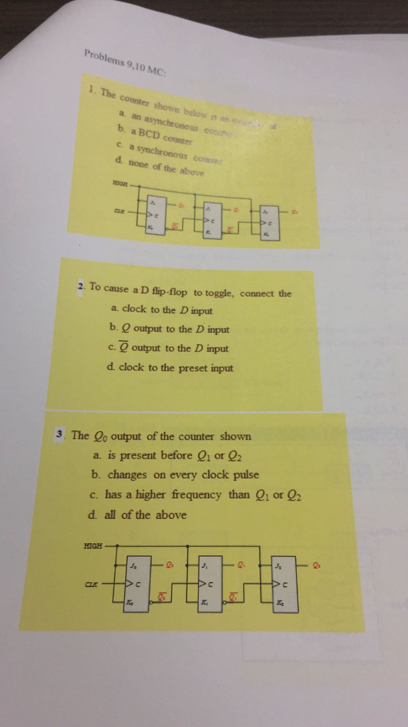 Solved The counter shown below a. an asynchronous counter | Chegg.com