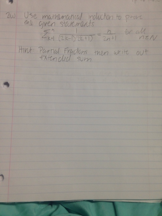 Solved Use mathematical induction to prove the given | Chegg.com