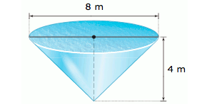 Solved A full water tank in the shape of an inverted right | Chegg.com