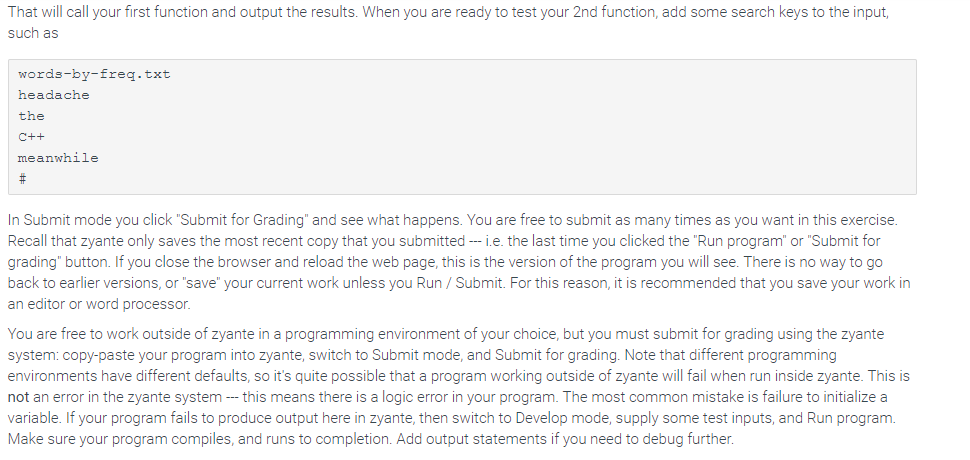Solved Summary: searching text files for (key, value) pairs, | Chegg.com