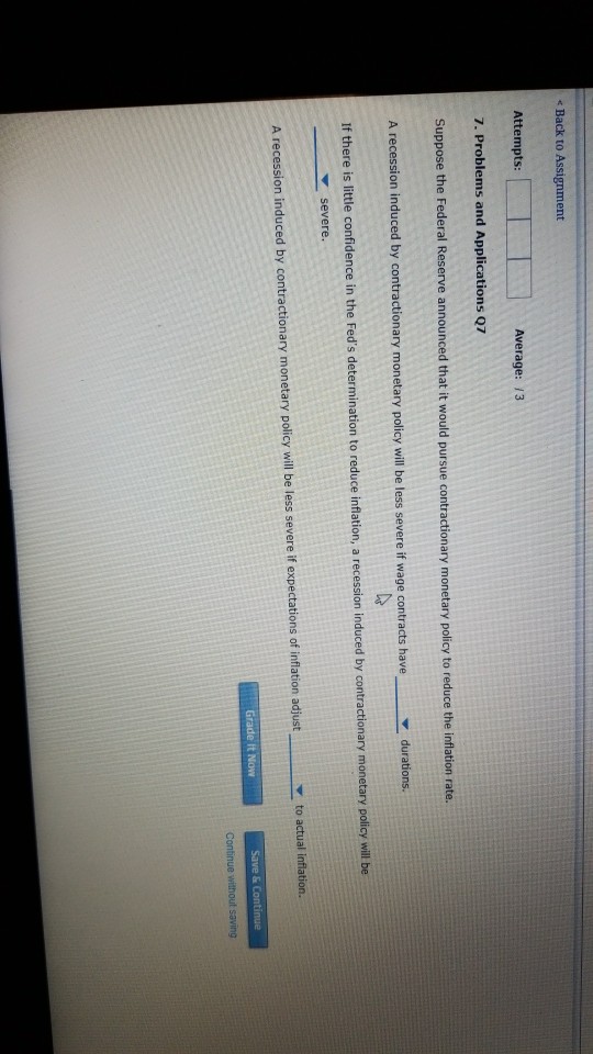 Solved Attempts 7. Problems and Applications Q?7 Suppose the | Chegg.com
