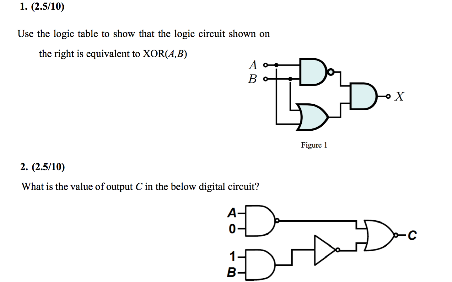 Solved Use the logic table to show that the logic circuit | Chegg.com