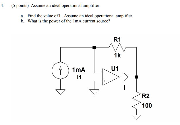 Solved Assume an ideal operational amplifier. Find the | Chegg.com