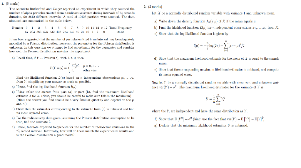 Solved 1. (5 marks) 2. (5 marks) The scientists Rutherford | Chegg.com