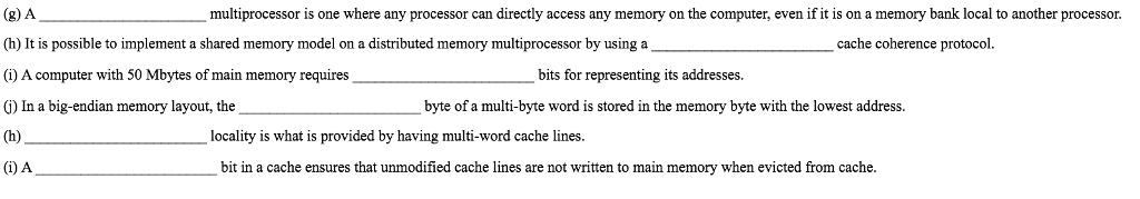 Solved multiprocessor is one where any processor can | Chegg.com
