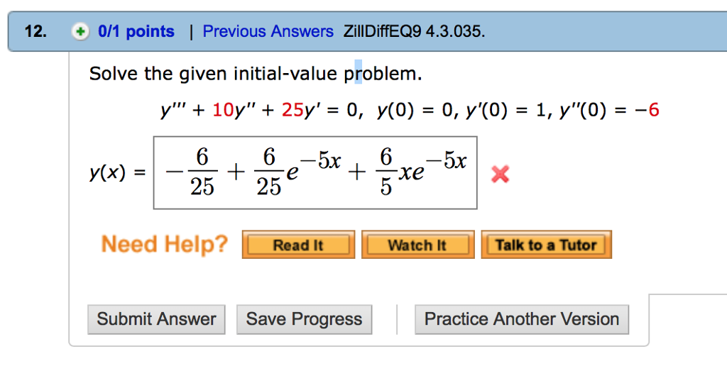 Solved Solve the given initial-value problem. y''' + | Chegg.com