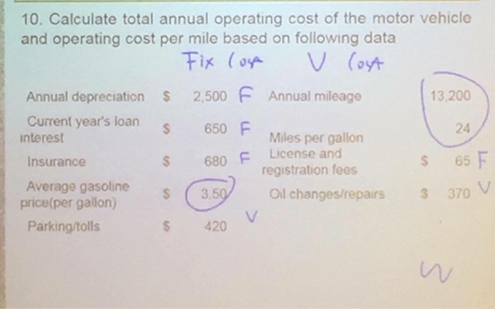 Solved Calculate total annual operating cost of the motor | Chegg.com