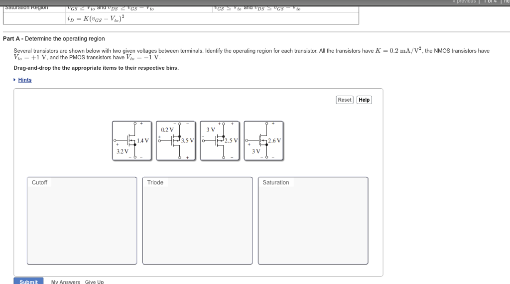 Solved NMOS and PMOS Transistors Learning Goal: To determine | Chegg.com