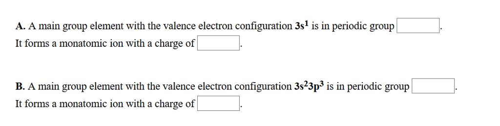 Solved The electron configurations for four main-group | Chegg.com