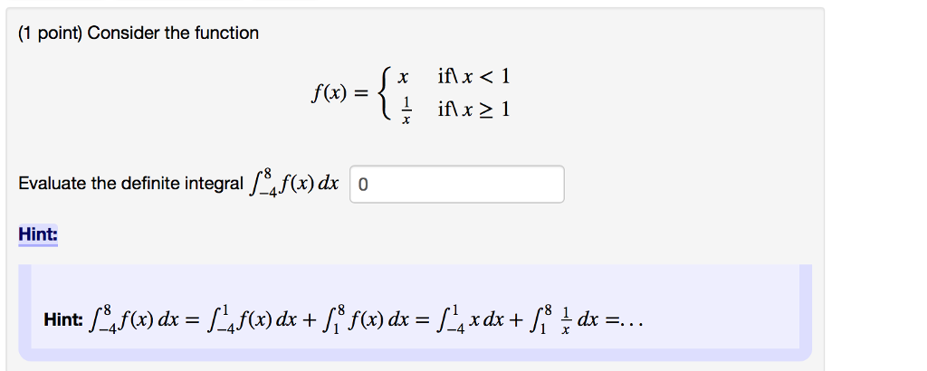 Solved Consider the function f (x) = {x if \x