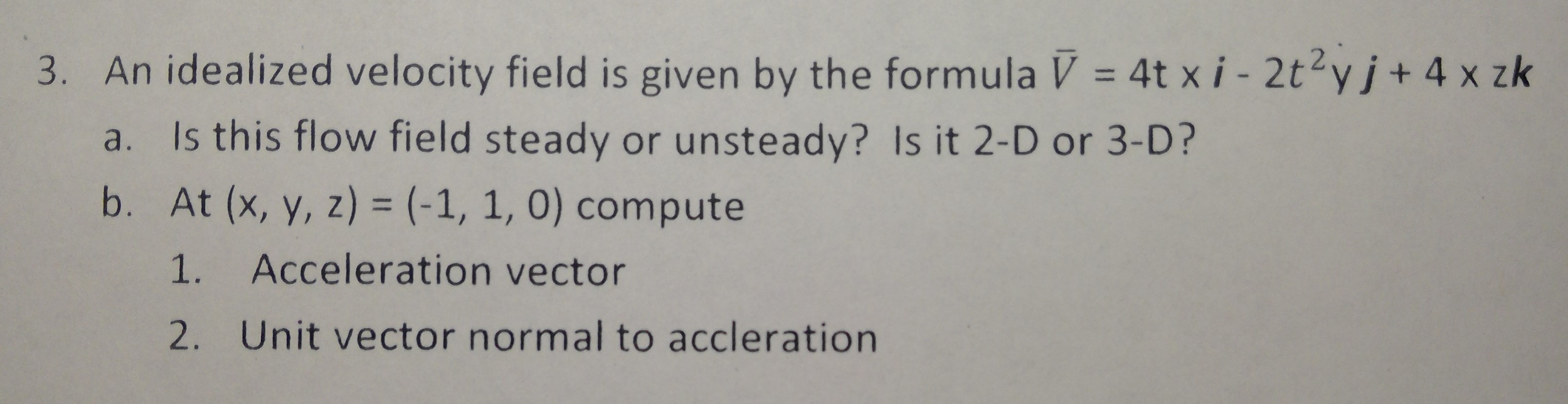 Solved An idealized velocity field is given by the formula | Chegg.com