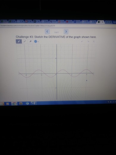 Solved Challenge #3: Sketch the DERIVATIVE of the graph | Chegg.com